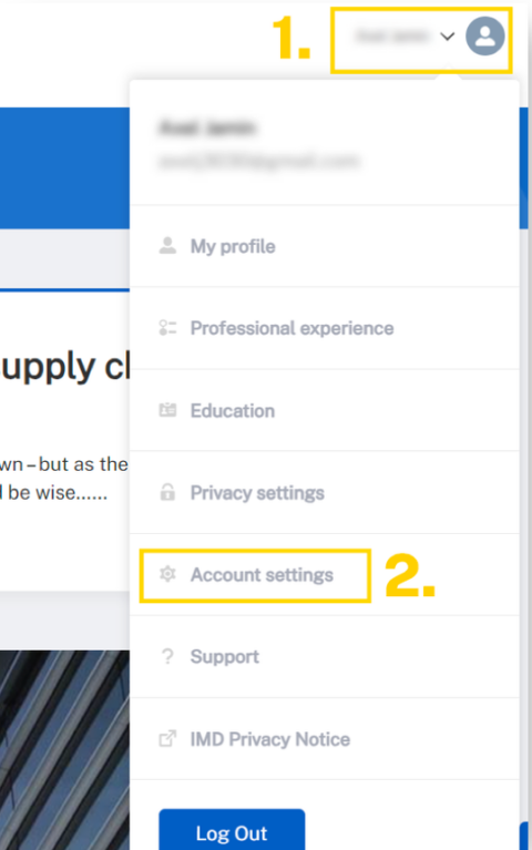 Change the login email - IMD business school for management and ...