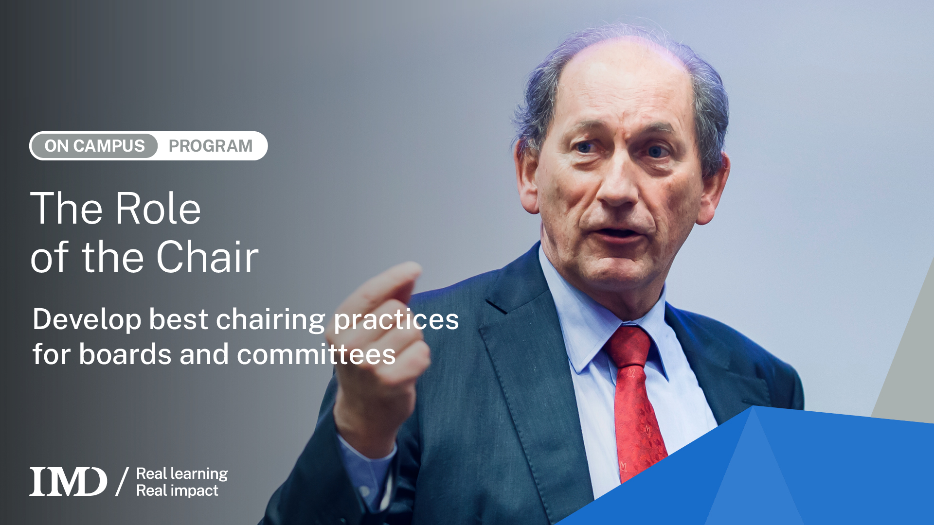 Governance training for board chairs and committee chairs