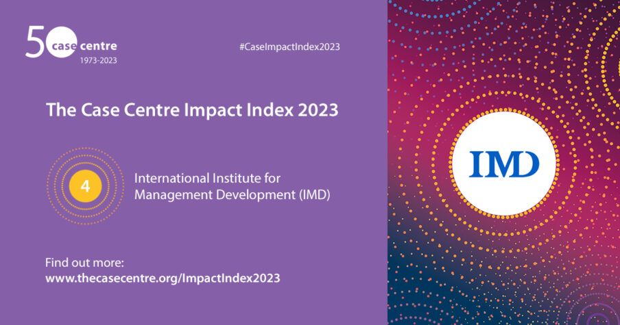 IMD ranks in the top 5 worldwide in The Case Centre Impact Index 2023 ...