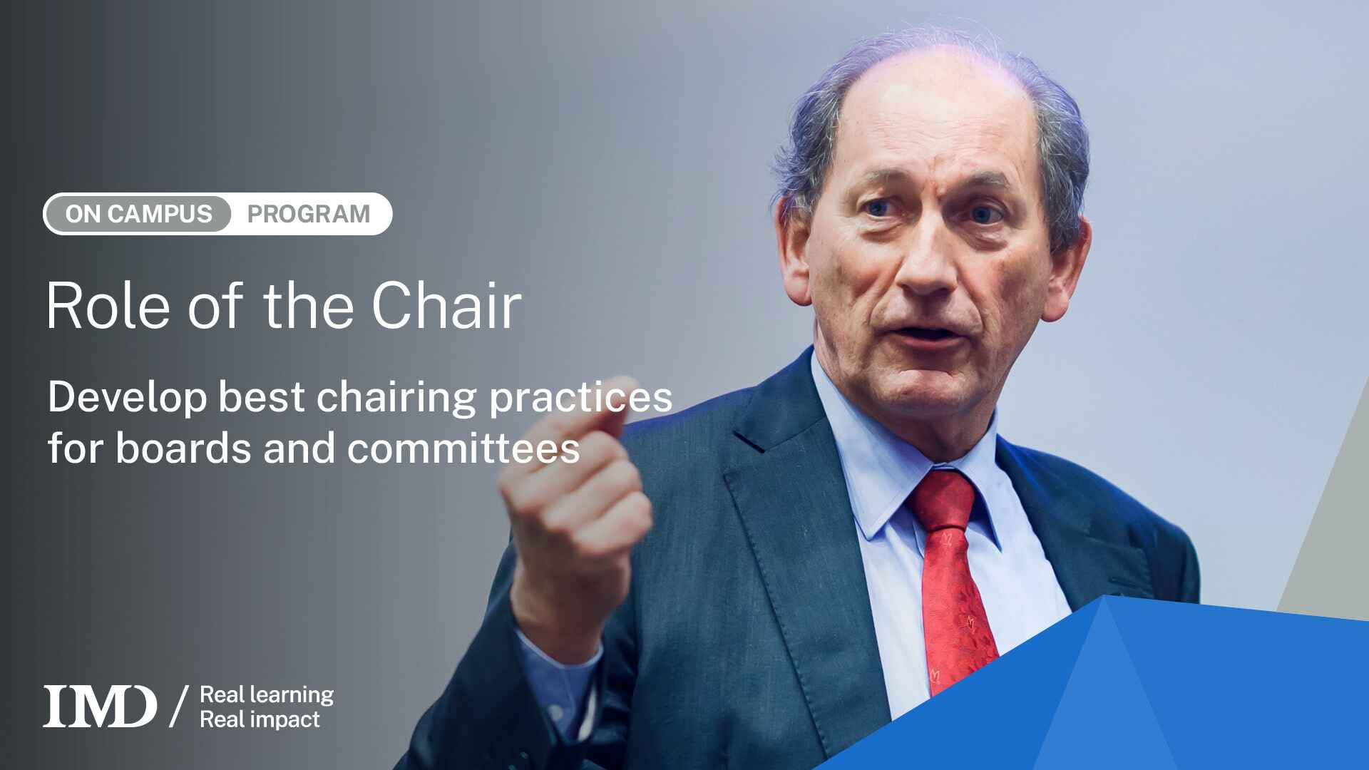 Role of the Chair - governance training for chairs