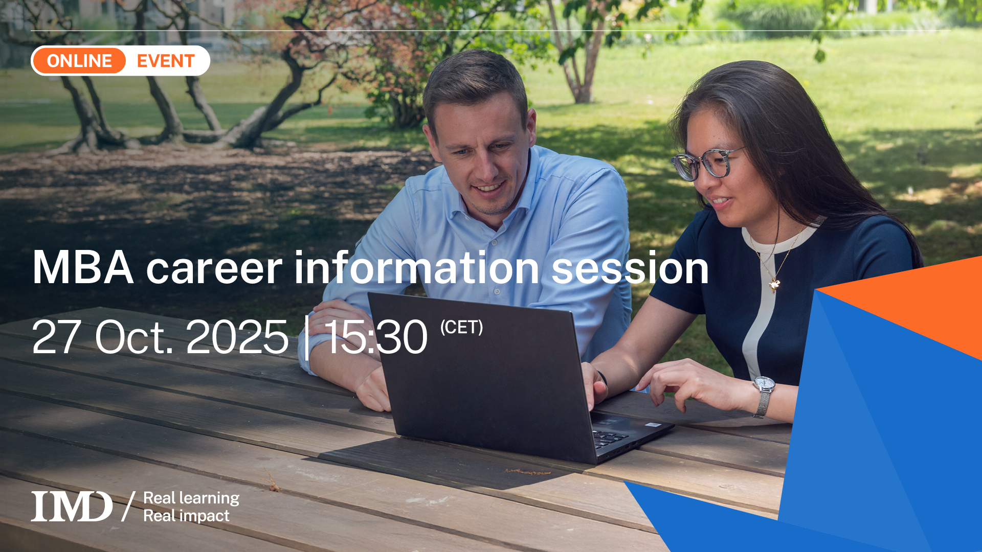 IMD career information session | 27 October 2025